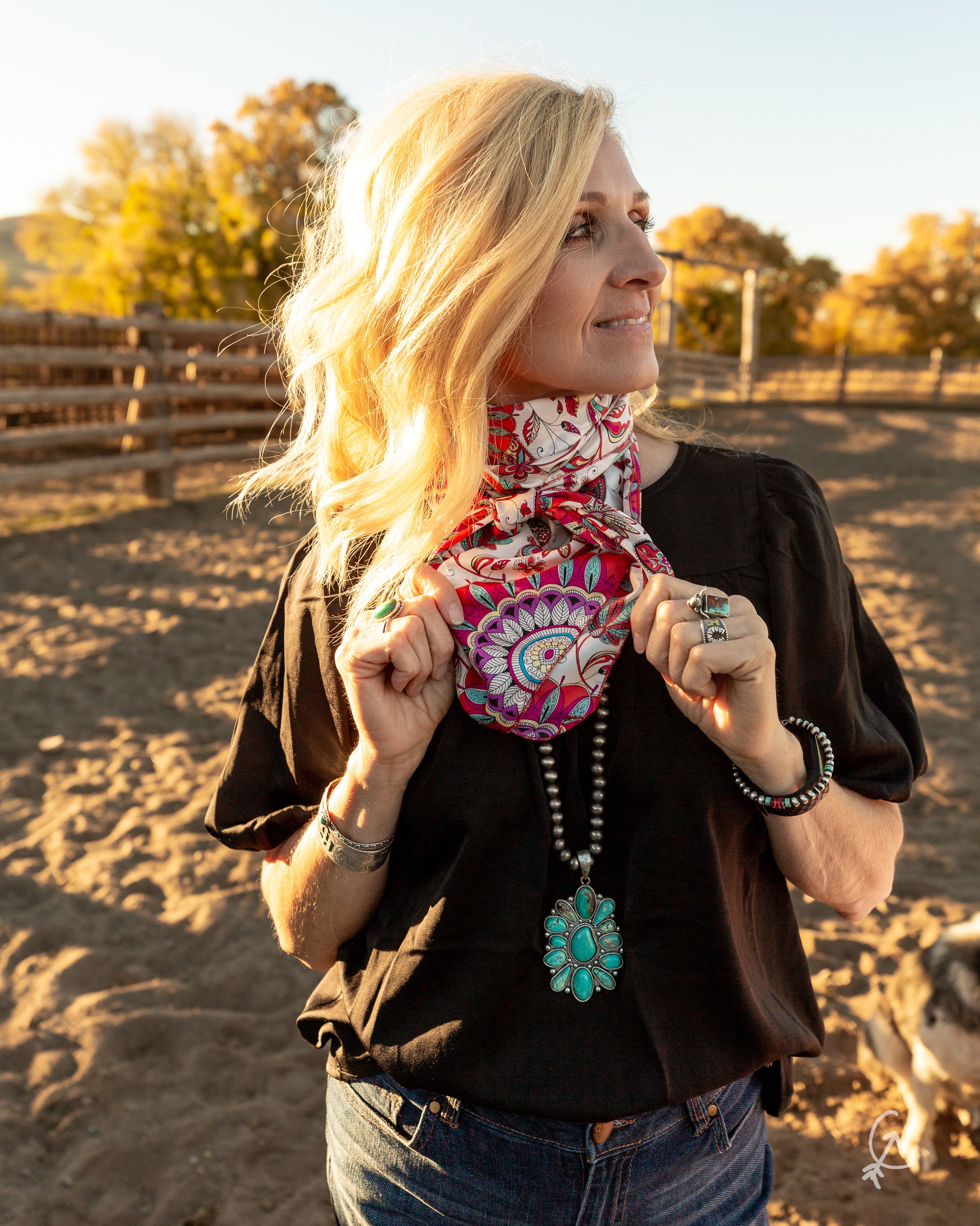 Luxurious lightweight, jewel toned, paisley and floral print. 100% sil ...